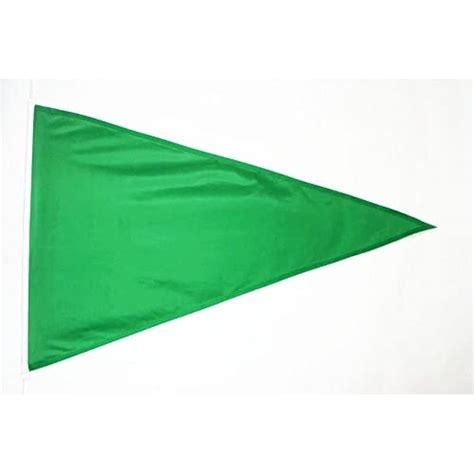 A Clipart Image Of A Green Triangular Flag On A White Background 5838452