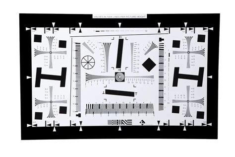 2000 Line Iso 12233 Test Chart For 5 Megapixel Camera Quality