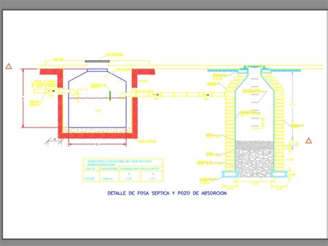 Detail Of Septic Tank And Absorption Pit 126 4 Kb Bibliocad