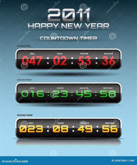 Vector Countdown Timer Stock Vector Illustration Of Border 26967086
