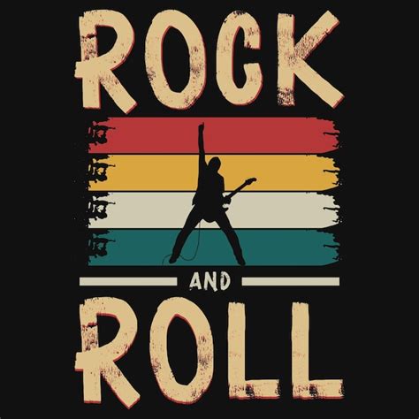 Premium Vector Rock The Roll Music Tshirt Design