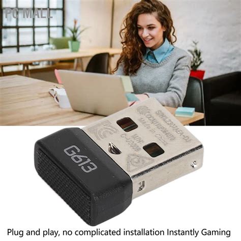 Pc Mall ตัวรับสัญญาณ Usb สำหรับ Logitech G613 ไร้สายคีย์บอร์ดเกมกล 2 4g Dongle คีย์บอร์ดตัวรับ