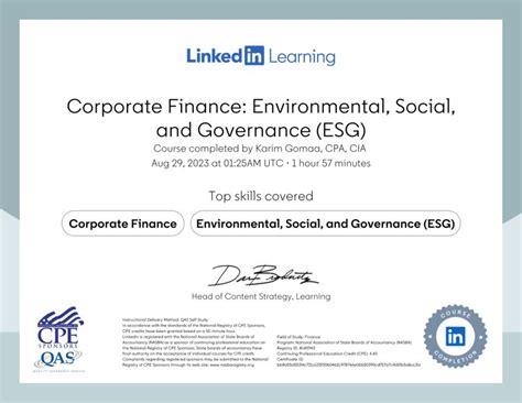 Karim Gomaa Cpa Cia On Linkedin Certificate Of Completion