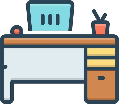 Color Icon For Desk 26764934 Vector Art At Vecteezy