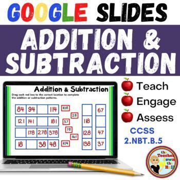 Addition And Subtraction GOOGLE Slides Add Subtract Activity Grades