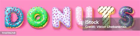 도넛은 도넛의 상후자를 착빙하는 기호입니다 베이커리 달콤한 알파벳입니다 분홍색 배경에 격리된 도넛 알파벳 후자 벡터 삽화 3차원 형태에 대한 스톡 벡터 아트 및 기타 이미지