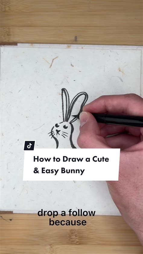 Easy Bunny Drawing Tutorial Tiktok