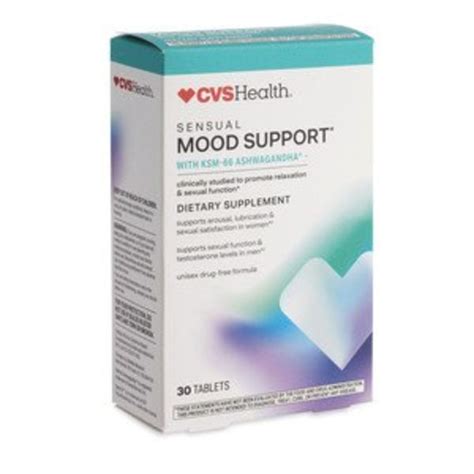 Cvs Health Sensual Mood Support With Ksm 66 Ashwagandha Dietary Supplement Tablets 30 Each