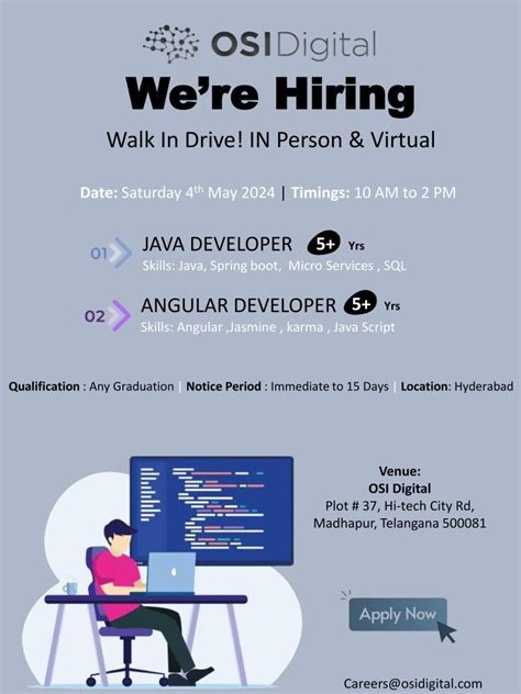 Java Angular Walk Venue Hitech Madhapur Telangana Hyd Jobs