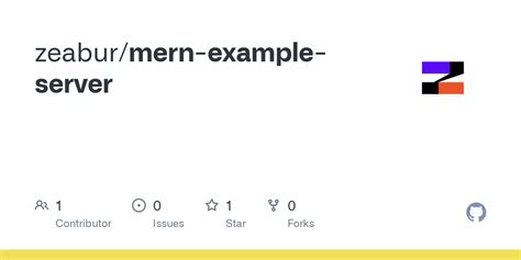 Github Zeaburmern Example Server