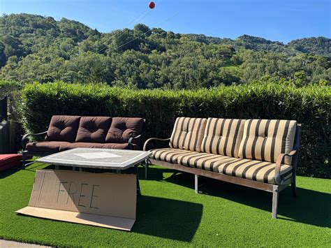 Free Outdoor Sofas With Cushions And Table Novato Outdoor Furniture