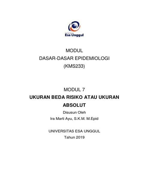 Ukuran Beda Risiko Pdf Pengembangan Diri