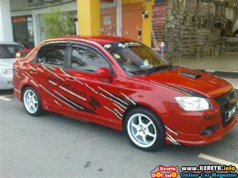 Red Modified Proton Saga Blm Looks Fast And Furious