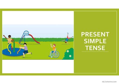 Present Simple Tense Classroom Aid G English Esl Powerpoints