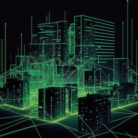 Premium Ai Image Abstract Technology Interconnection Background Material Generated By Ai