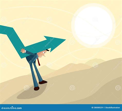 Crisis Recession And Inflation Concept Stock Vector Illustration Of