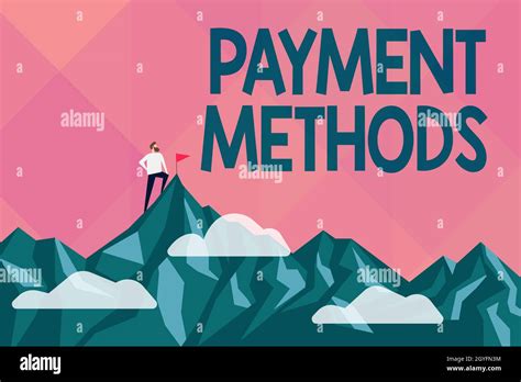 Writing Displaying Text Payment Methods Business Showcase Trade Of