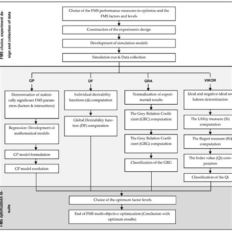 the major steps of the fms optimization approach with multiple