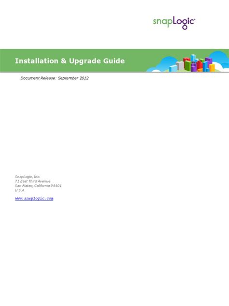 PDF SnapLogic Install Guide DOKUMEN TIPS