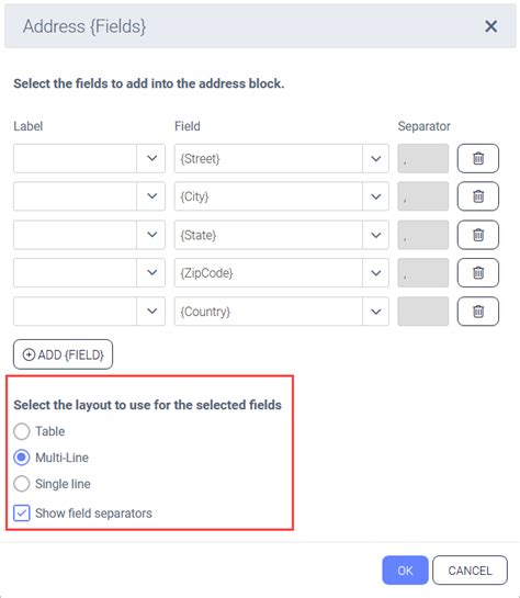 Working With The Address Fields Signature Element Exclaimer Knowledge Base