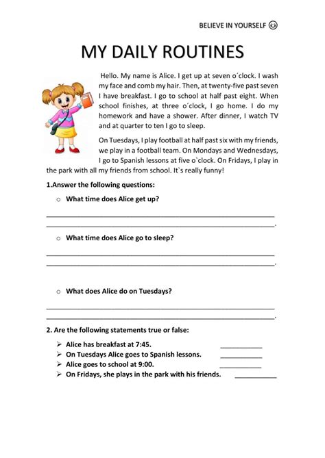 Daily Routines Online Exercise For Primary 4 In 2025 Daily Routine