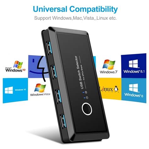 usb 3 0 switcher selector 2 computers sharing 4 usb devices kvm switch