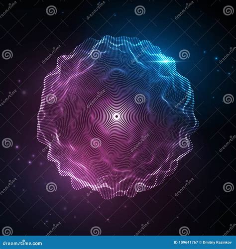 Sound Wave Abstract Neon Background Vector Music Voice Song Waveform