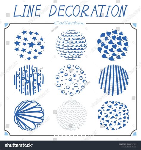 Hand Drawn Doodle Line Art Collection Stock Vector Royalty Free