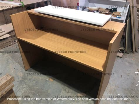New Office Partition Reception Counter Table Furnitures On Carousell