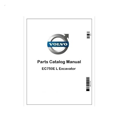 Manual Del Catálogo De Piezas En Pdf De La Excavadora Volvo Ec750e L