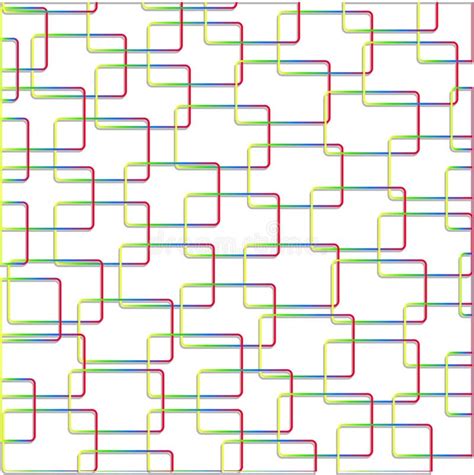 Vector Geometric Abstract Background Of Multicolored Rectangles Stock Vector Illustration Of