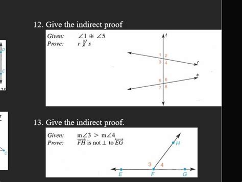 Solved Give The Indirect Proof Given Prove R Ys Chegg