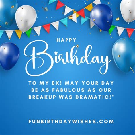 Funny Birthday Wishes For Ex Girlfriend