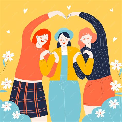 Ilustración Para La Celebración Del Día Internacional De La Amistad Vector Gratis