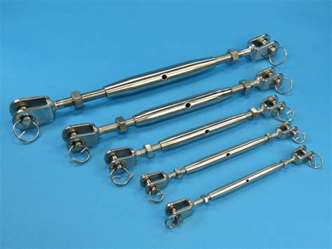 Seilspanner Wantenspanner 2 X Gewinde Gabel Edelstahl Spanner