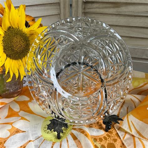 Decorative Glass Plates For Display Etsy