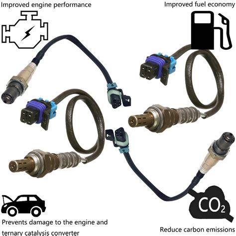 Upstream Downstream Sensor Set 4pcs Oxygen O2 Sensor Set 234 4565 234