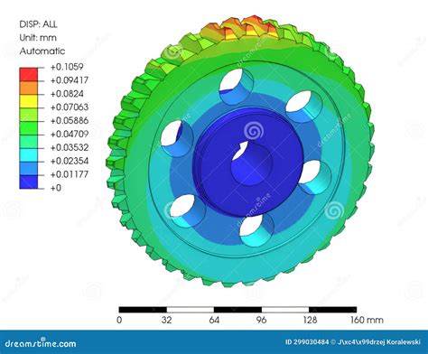 Gear Strain Analysis Fem Stock Illustration Illustration Of Design 299030484