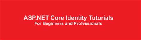 Aspnet Core Identity Tutorials Dot Net Tutorials