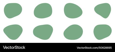 organic blobs set icon random shapes cube drop vector image