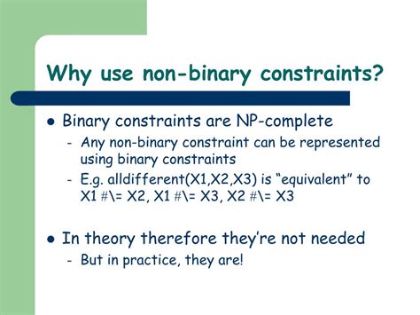 PPT Non Binary Constraints PowerPoint Presentation Free Download ID 3222954
