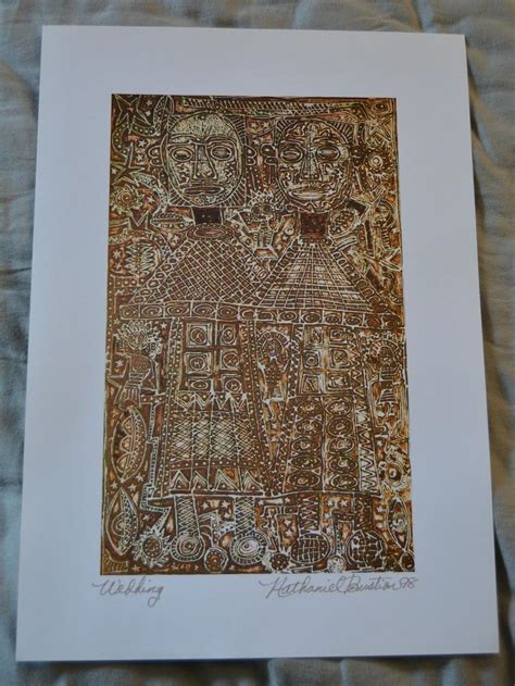 Nathaniel Bustion African American Artist Print Signed 1944292660