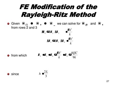 Ppt Iterative Finite Element Modification Methods Powerpoint Presentation Id 9594061