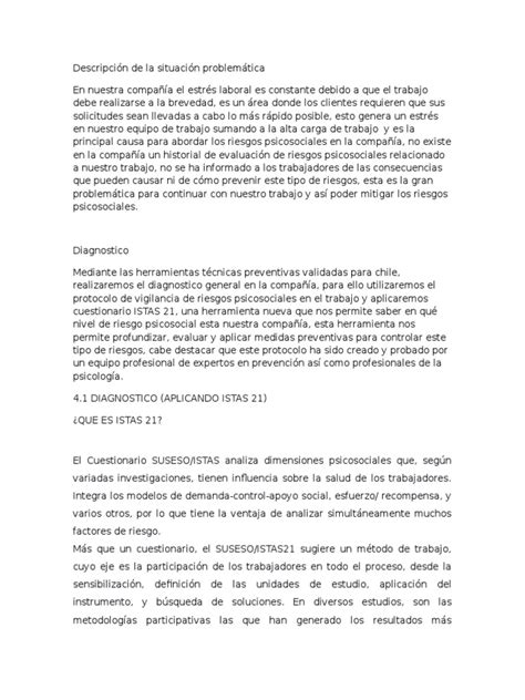 Descripción De La Situación Problemática