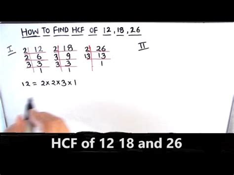 How To Find The HCF Of Three Numbers HCF Of And HCF By Prime Factorization Find
