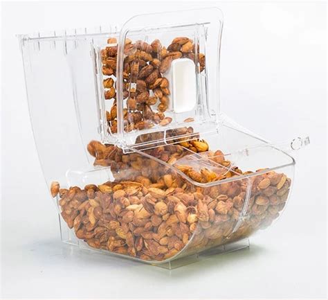 Acrylic Bulk Food Dividers Supermarket Bulk Food Bins Grain Nuts