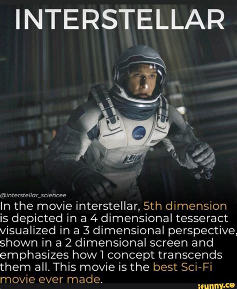 Interstellar Interstellar Sciencee In The Movie Interstellar Sth Dimension Is Depicted In A 4