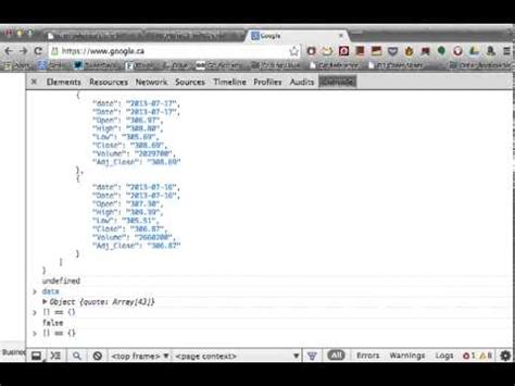Tutorial Intro To JSON Finding Data In Javascript Objects YouTube