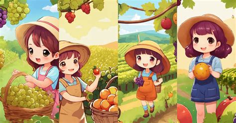 Lexica Create An Adorable Kawaii Style Illustration Featuring A Cute