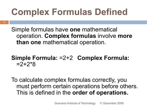 Lesson 8 Creating Complex Formulas Pptx